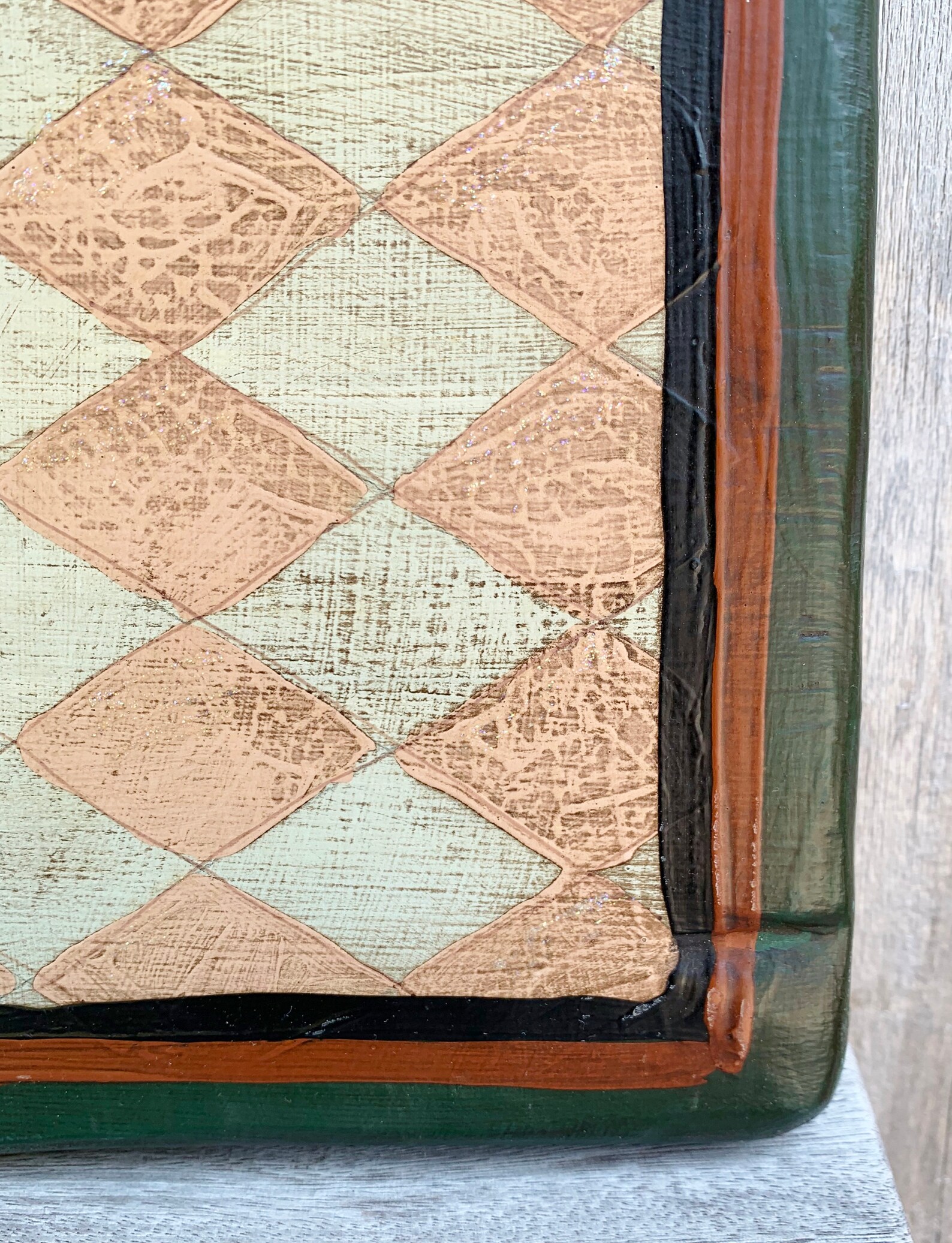 Bonnie Grilli Folk Art Cat & Sunflowers Painting Acrylic on Board ...