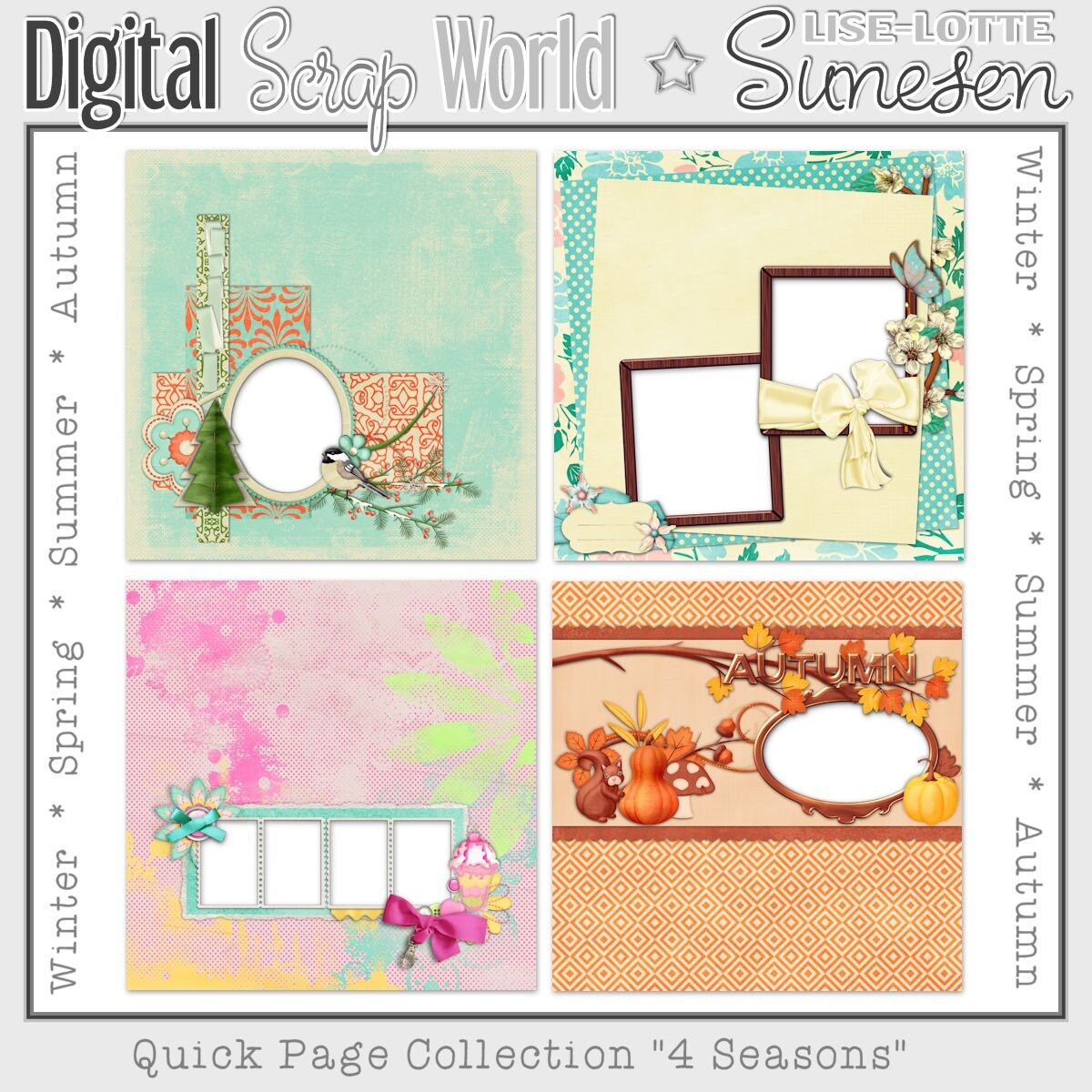 Scrapbooking Papercraft Digital Cut File for Scrapbooking Seasonal Tags ...