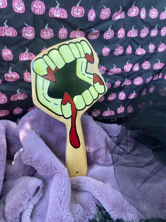 Glow in the Dark Vampire Teeth Paddle BDSM | Etsy