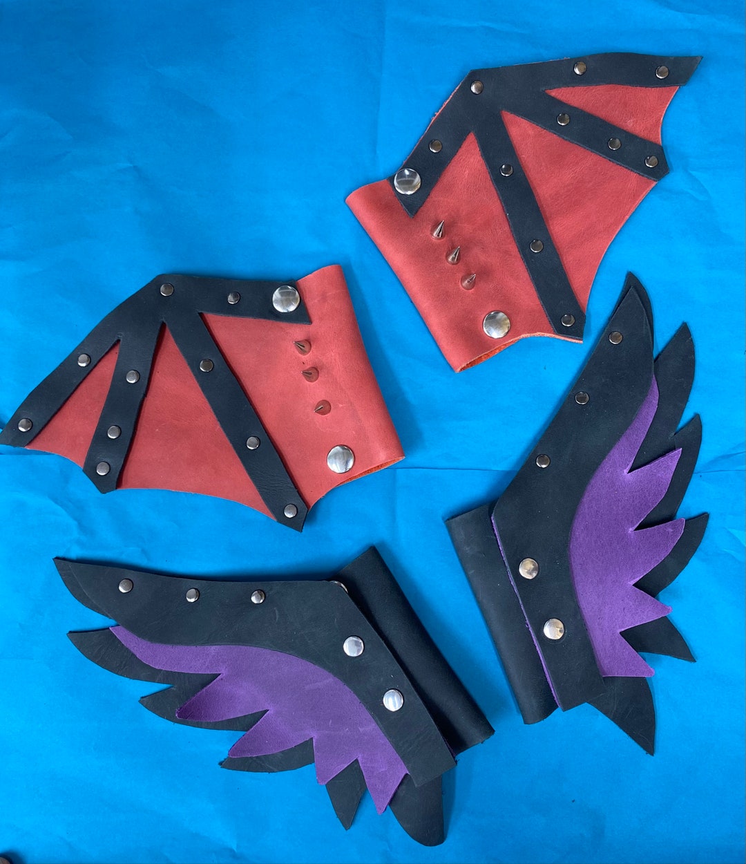 Modular Snap Harness-accessory- Leather Wings Angel Bat / Demon - Etsy