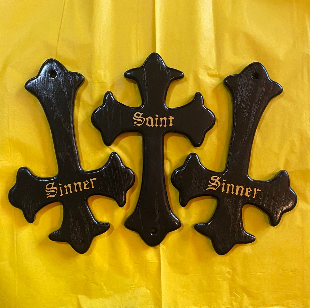 Sinner Saint Reversible Cross Paddle Hardwood *BDSM* - Etsy Denmark