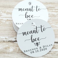 Meant to Bee Labels, Meant to Bee Favor Stickers, Wedding Labels, Honey ...