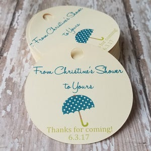 From My Shower to Yours, Baby Shower, Wedding Shower, Tag With Umbrella ...