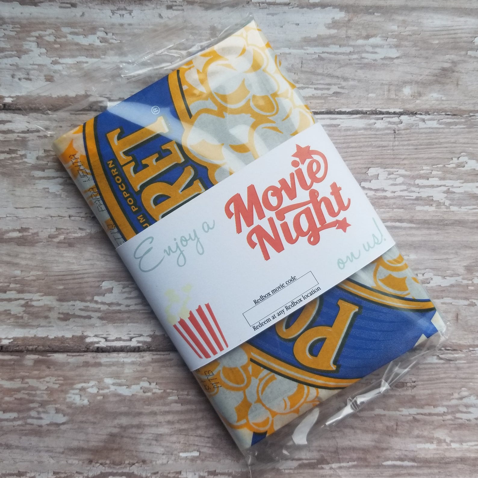 Enjoy a Movie Night on Us, Movie Night, Popcorn Wrap, RAK, Random Act ...