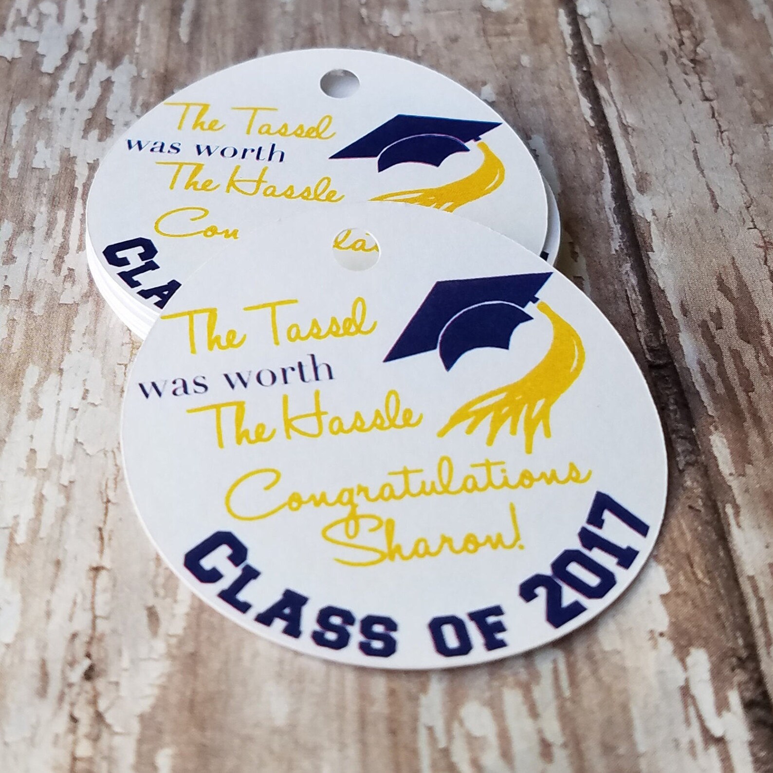 The Tassel Was Worth the Hassle Graduation Tags Graduation - Etsy