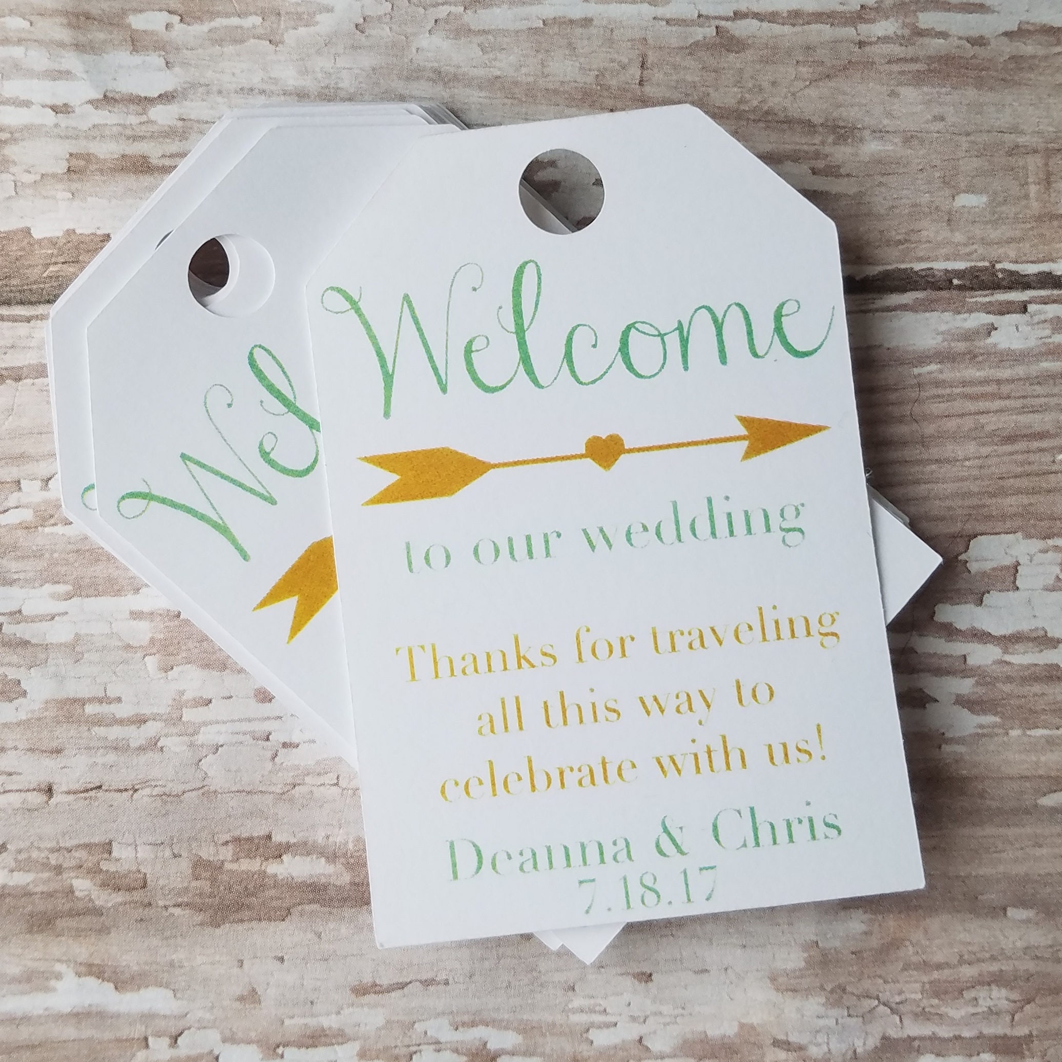 Welcome to our wedding tag Destination Wedding Tag Wedding | Etsy