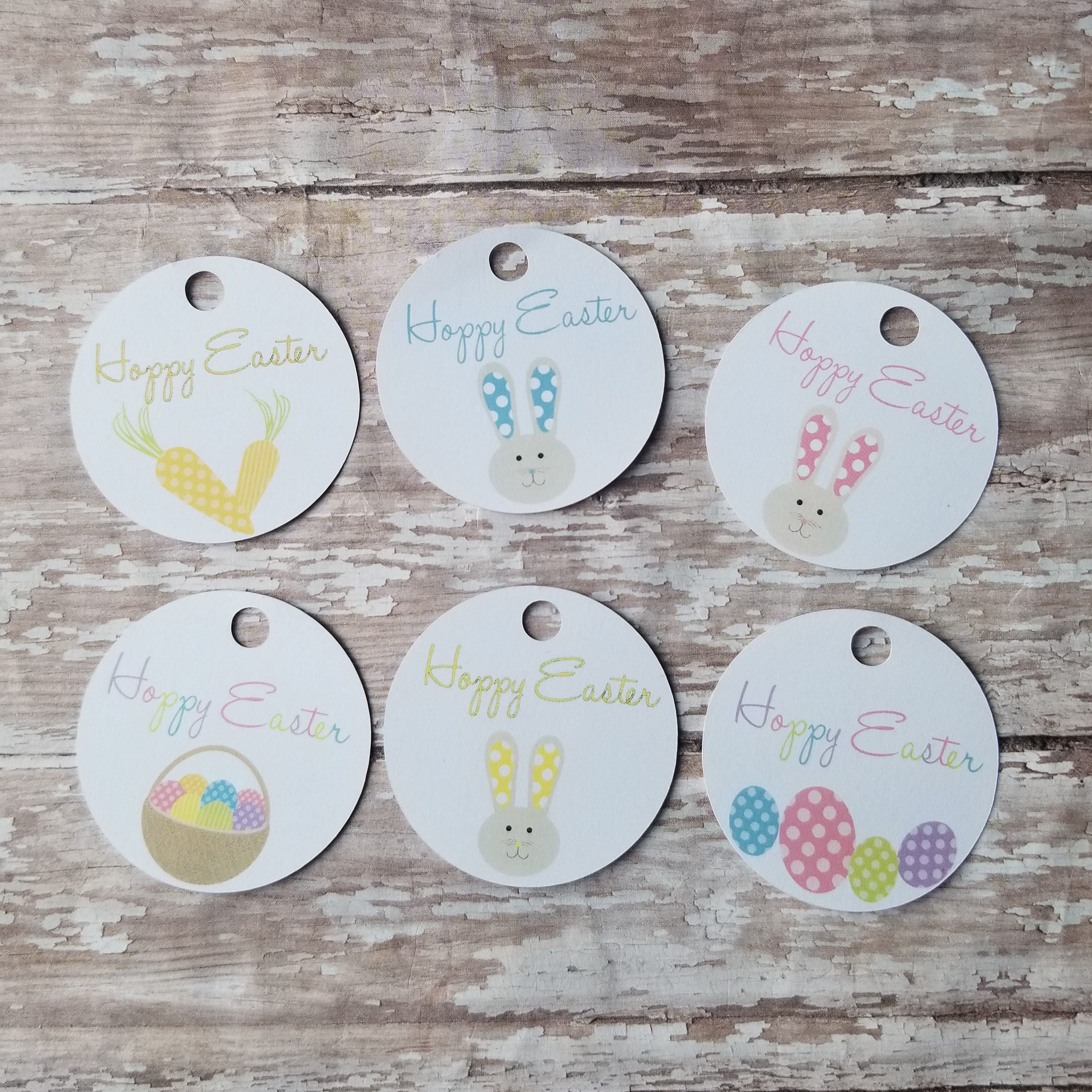 Hoppy Easter Eater Tag Easter Bunny Bunny Tag Happy | Etsy