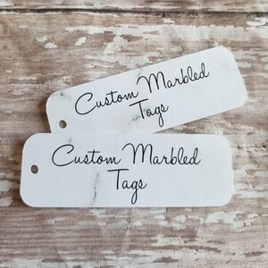 Custom Marbled Tag, Long Tag, Bubble Tag, Custom Tag, Marble Trend ...