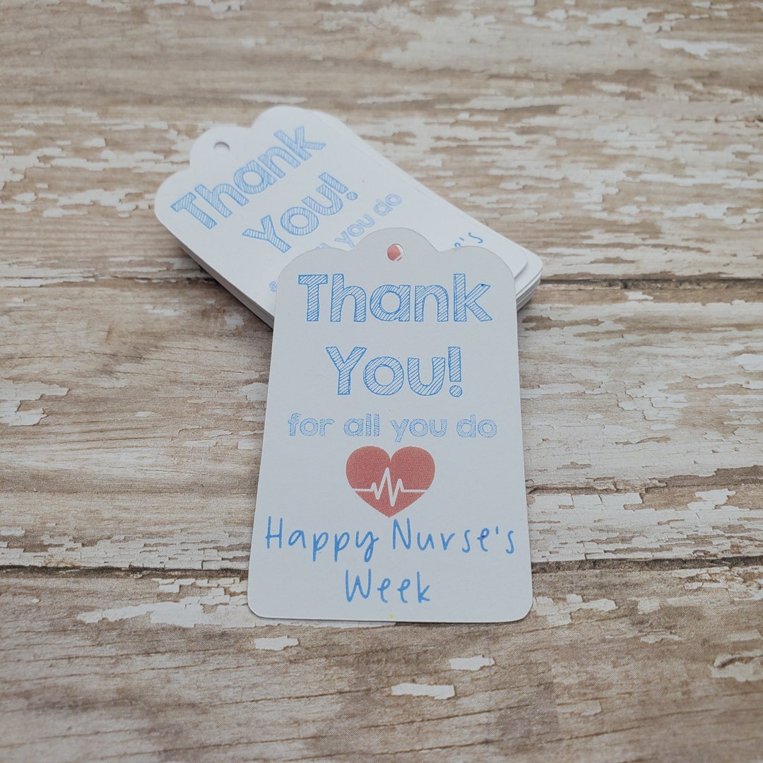 Nurses Week Gift Tags, Happy Nurses Week, Happy CNA Week, Nurse's Week ...
