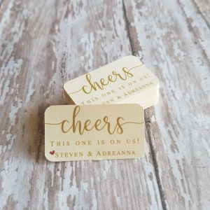 Drink Ticket, Good for One Drink, Wedding Drink Ticket, Cheers, This ...