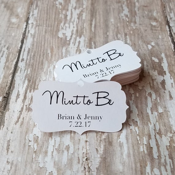 Mini Mint to Be Tags Wedding Tags Wedding Mints Wedding - Etsy
