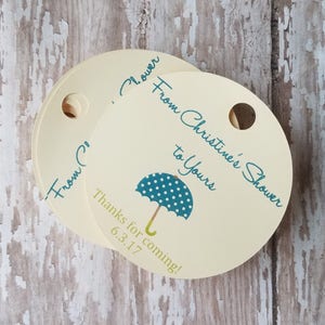 From My Shower to Yours, Baby Shower, Wedding Shower, Tag With Umbrella ...