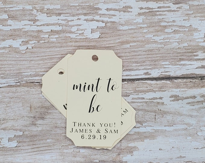 Mint to Be Labels, Mint Favor Tags Set of 20 - Etsy
