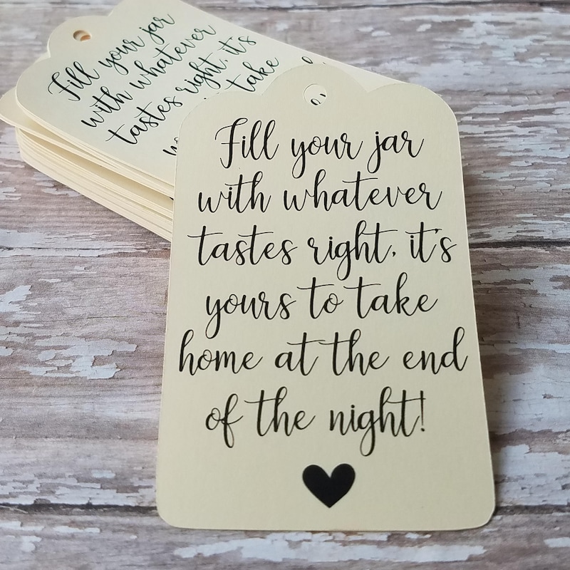 Mason Jar Tag - Etsy