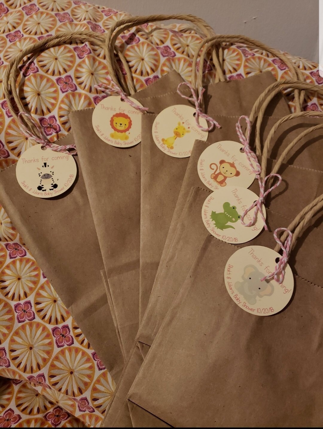 Zoo Animal Baby Shower Tags Baby Shower Baby Animals Zoo | Etsy