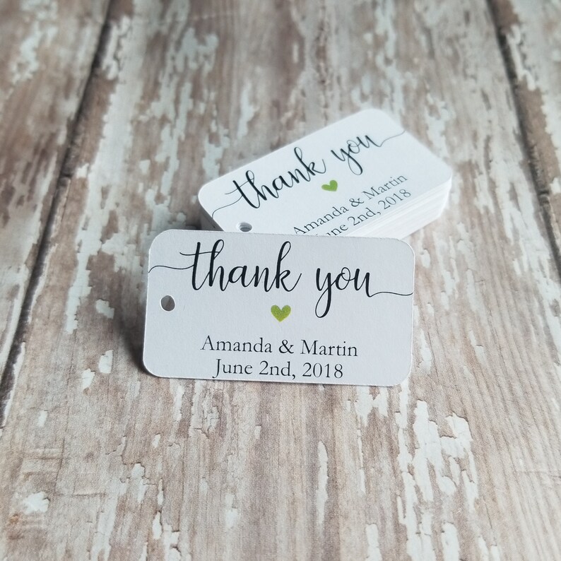 Mini Thank You Tags Succulent Tags Small Thank You Favor - Etsy