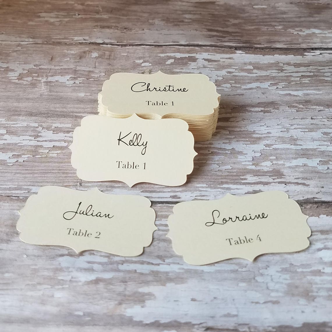 Mini Seating Chart Tags Mini Escort Tags Custom Mini Tags - Etsy