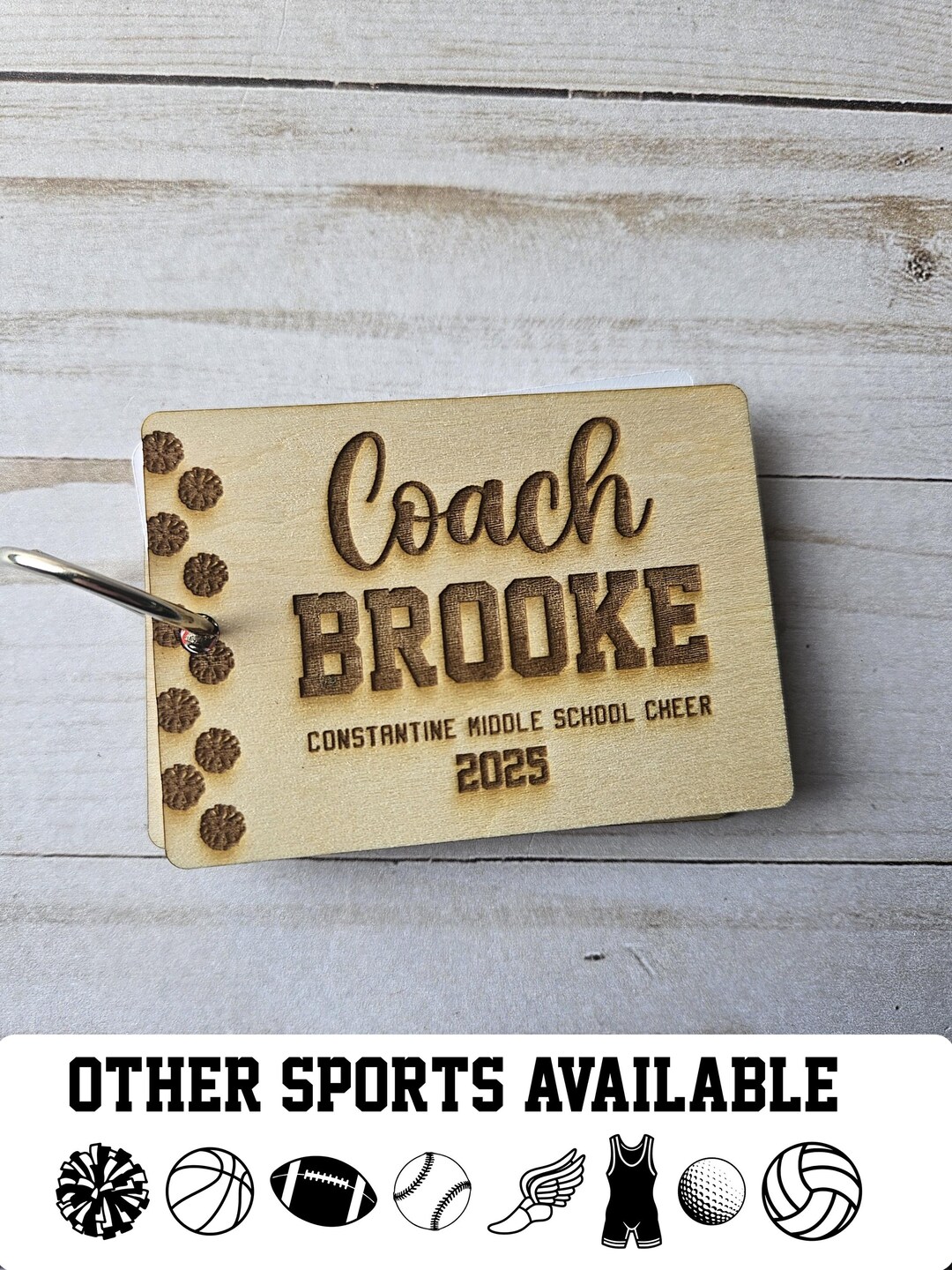 Mini Signature Book for Coaches, Sport Coach, Gift From Team, Letters ...