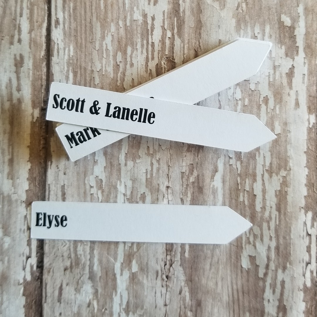 Custom Plant Tag, Seating Chart Tag, Personalized Wedding Favors ...