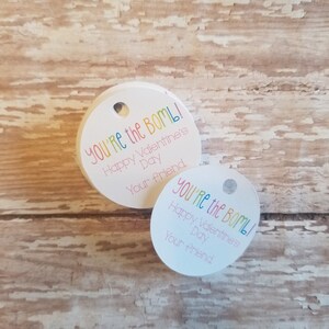 You're the Bomb, Bath Bomb Tag, Valentine, Rainbow, Kids Valentines ...