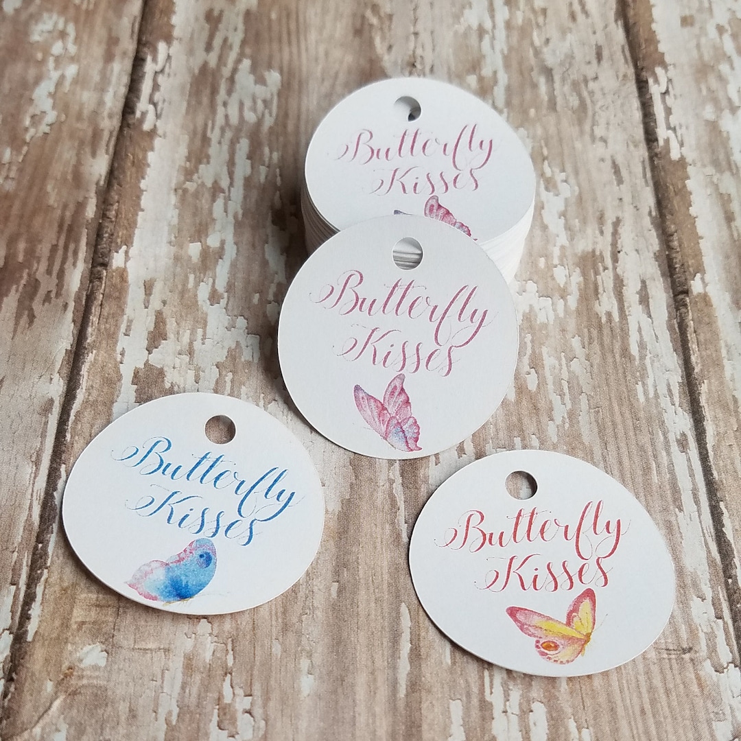 Butterfly Kisses Tag, Garden Birthday Party, Butterfly Garden Party ...
