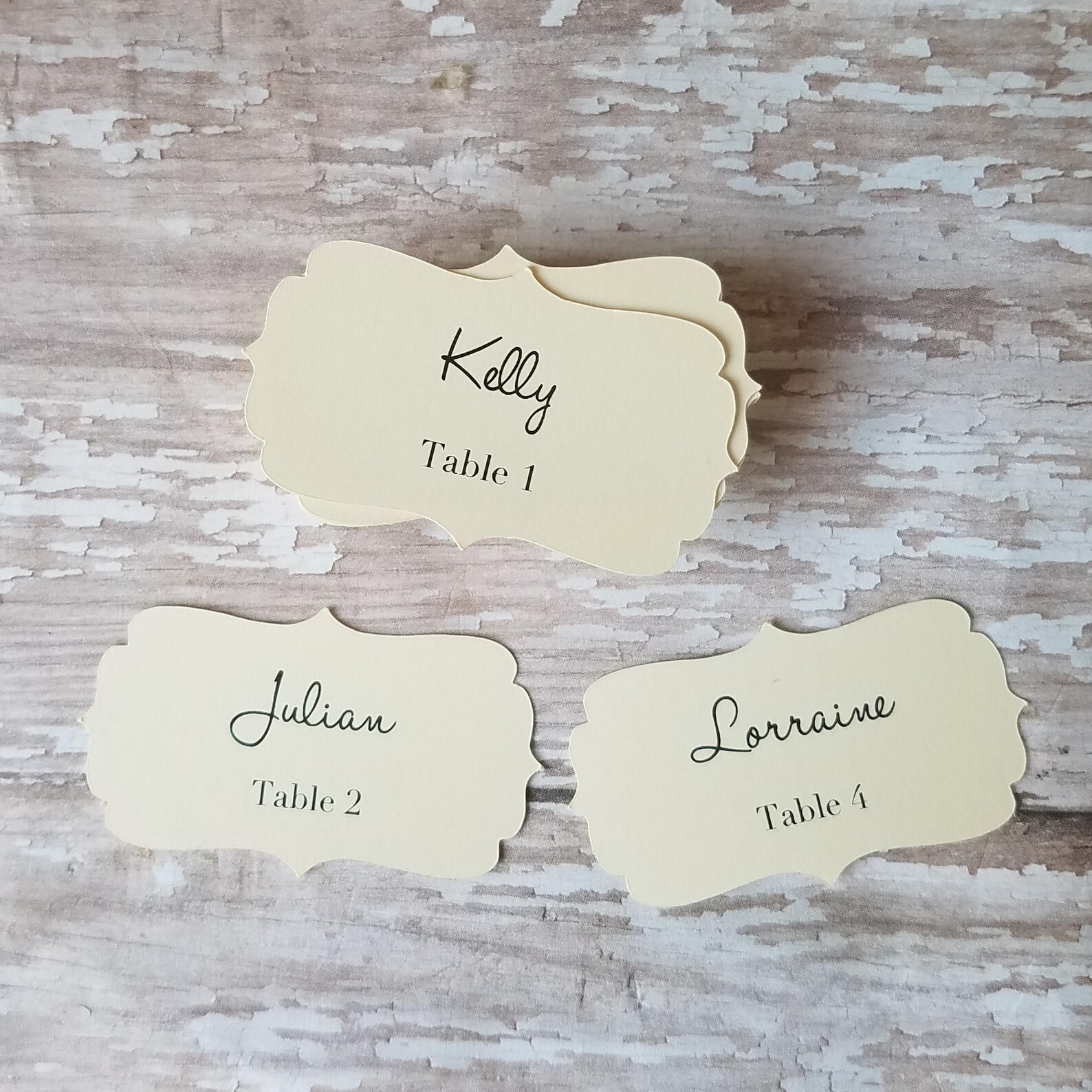 Mini Seating Chart Tags Mini Escort Tags Custom Mini Tags - Etsy