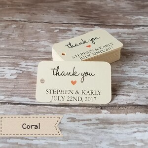 Mini Thank You Tags, Succulent Tags, Small Thank You Favor Tags ...