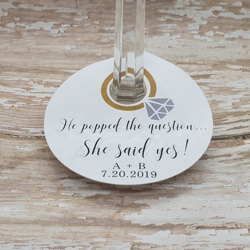 He Popped the Question Sticker - Etsy Canada