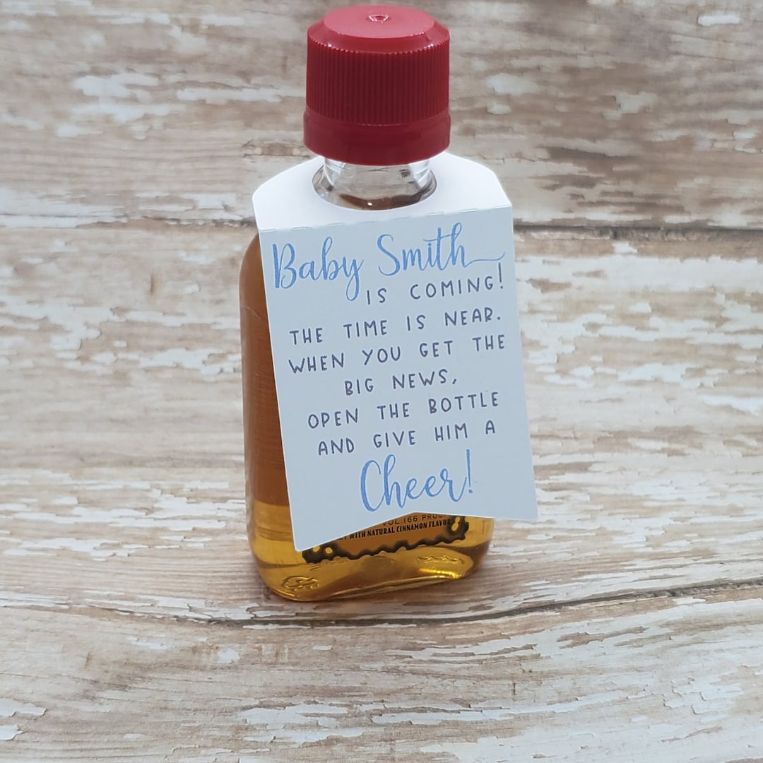 Baby Shower Liquor Tags, Baby is Coming, Baby Shower, Give Baby a Cheer ...