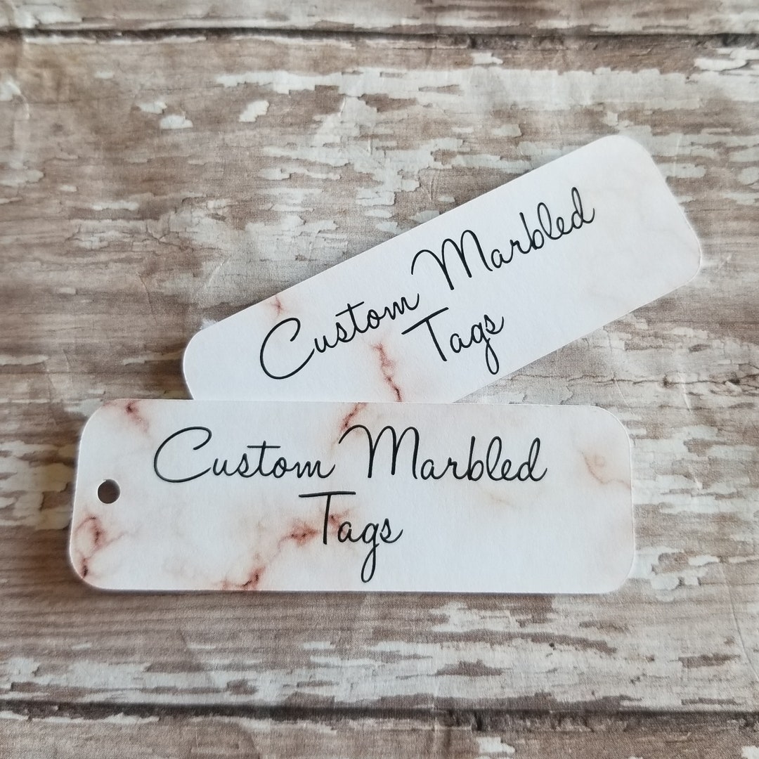 Custom Marbled Tag, Long Tag, Bubble Tag, Custom Tag, Marble Trend ...