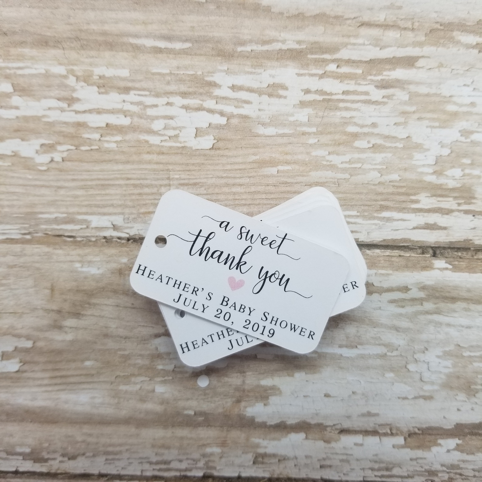 A Sweet Thank You, Mini Tag, Small Thank You Favor Tags, Cookie ...