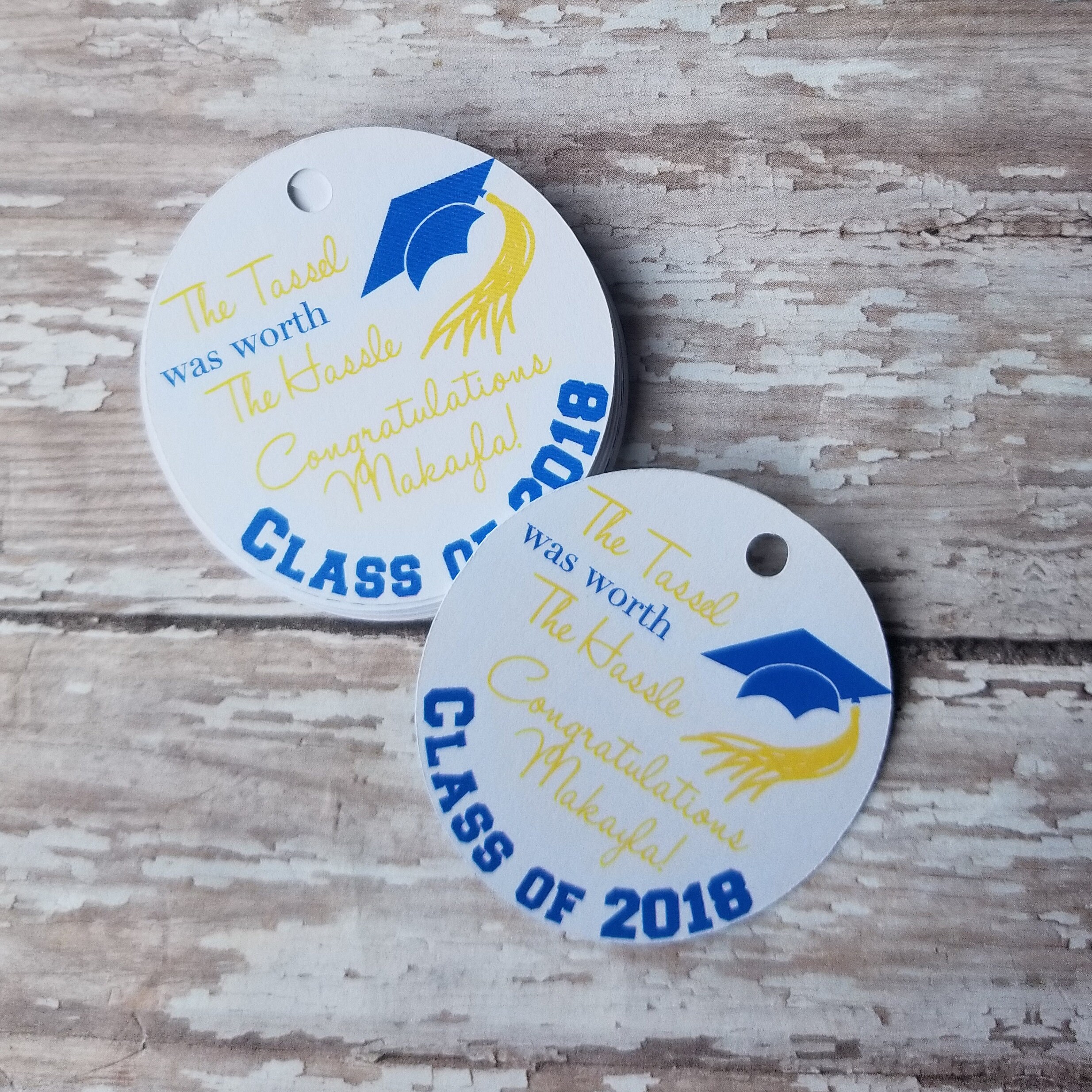 The Tassel was worth the hassle graduation tags graduation | Etsy
