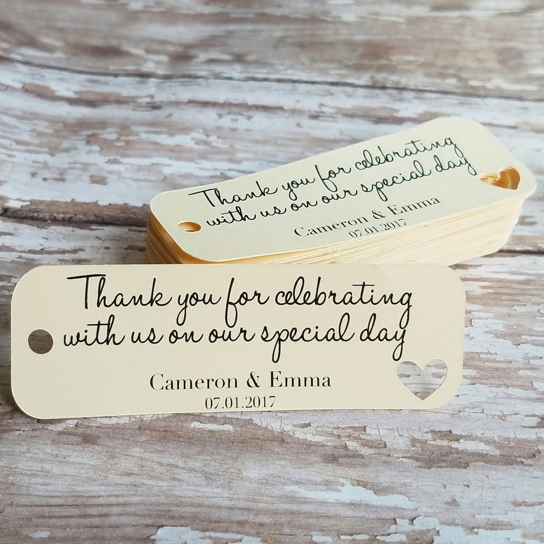 Thank You for Celebrating With Us on Our Special Day, Wedding, Thank ...