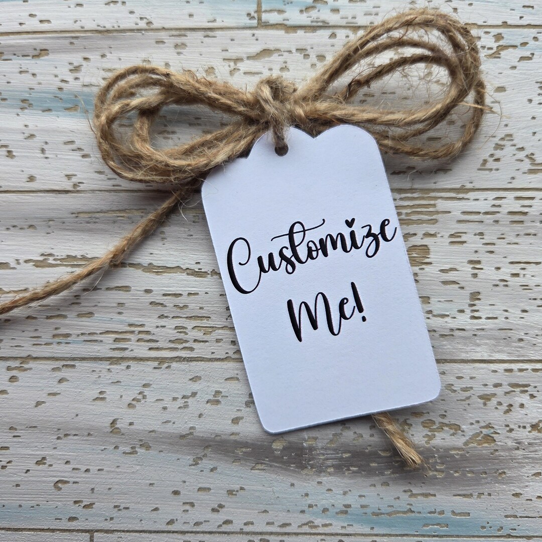 Custom Printed Favor Tag for Weddings, Engagments, Showers and Other ...