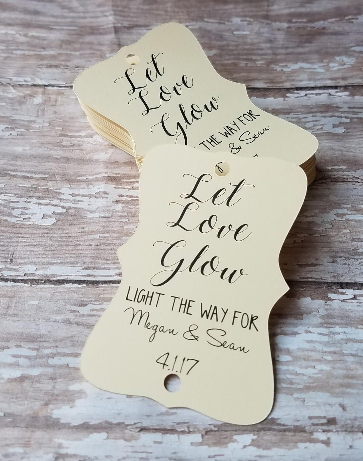 Let Love Glow, Light the Way Glow Stick Send Off, Wedding Send Off ...