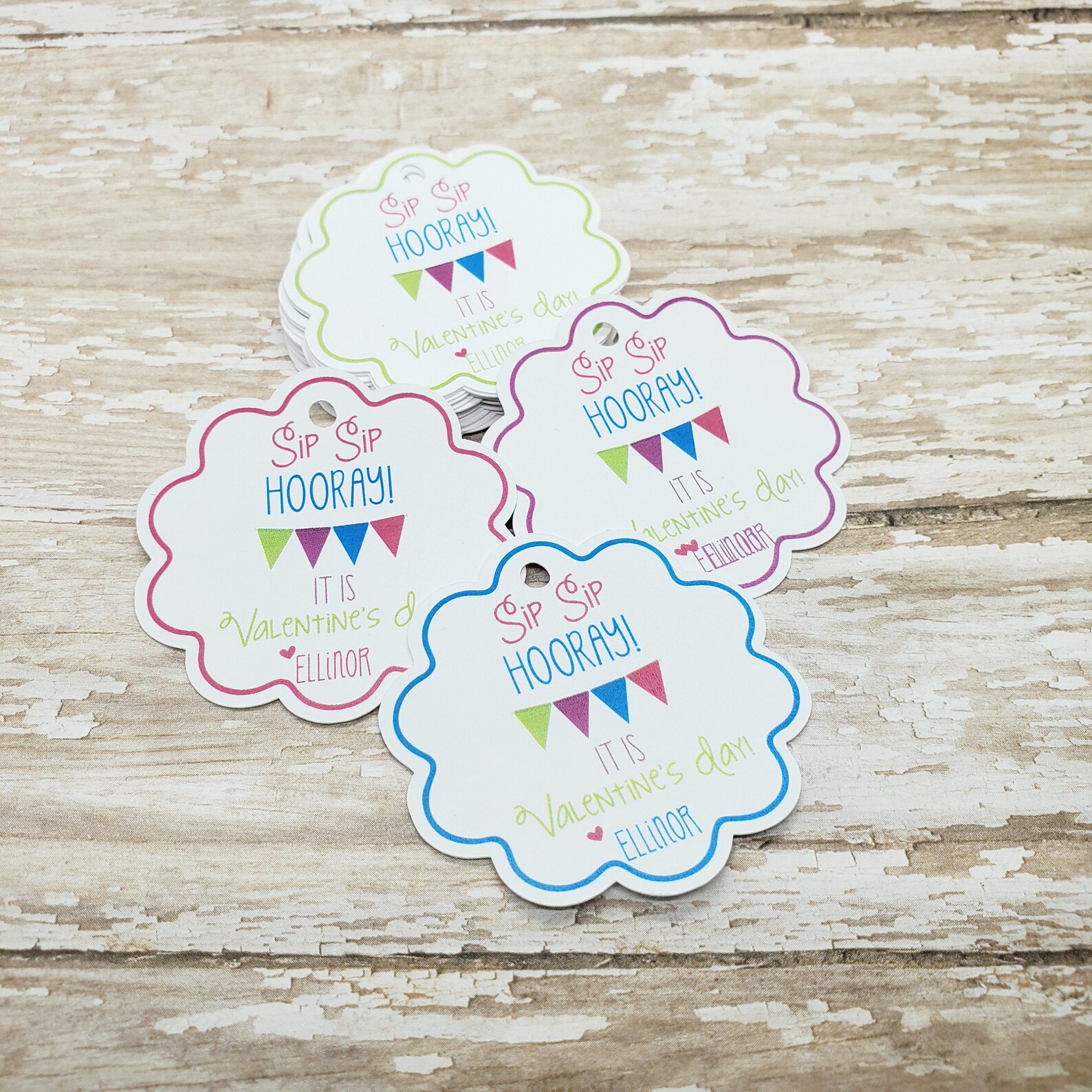 Sip Sip Hooray Its Valentines Day Valentines Day Tag Silly - Etsy