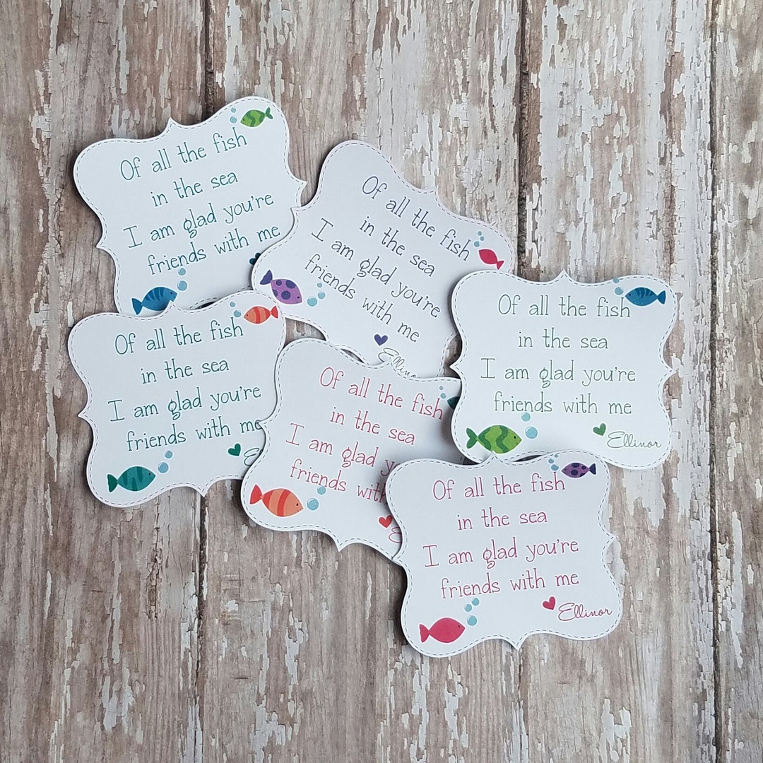 Of All the Fish in the Sea, I Am Glad You're Friends With Me, Valentine ...