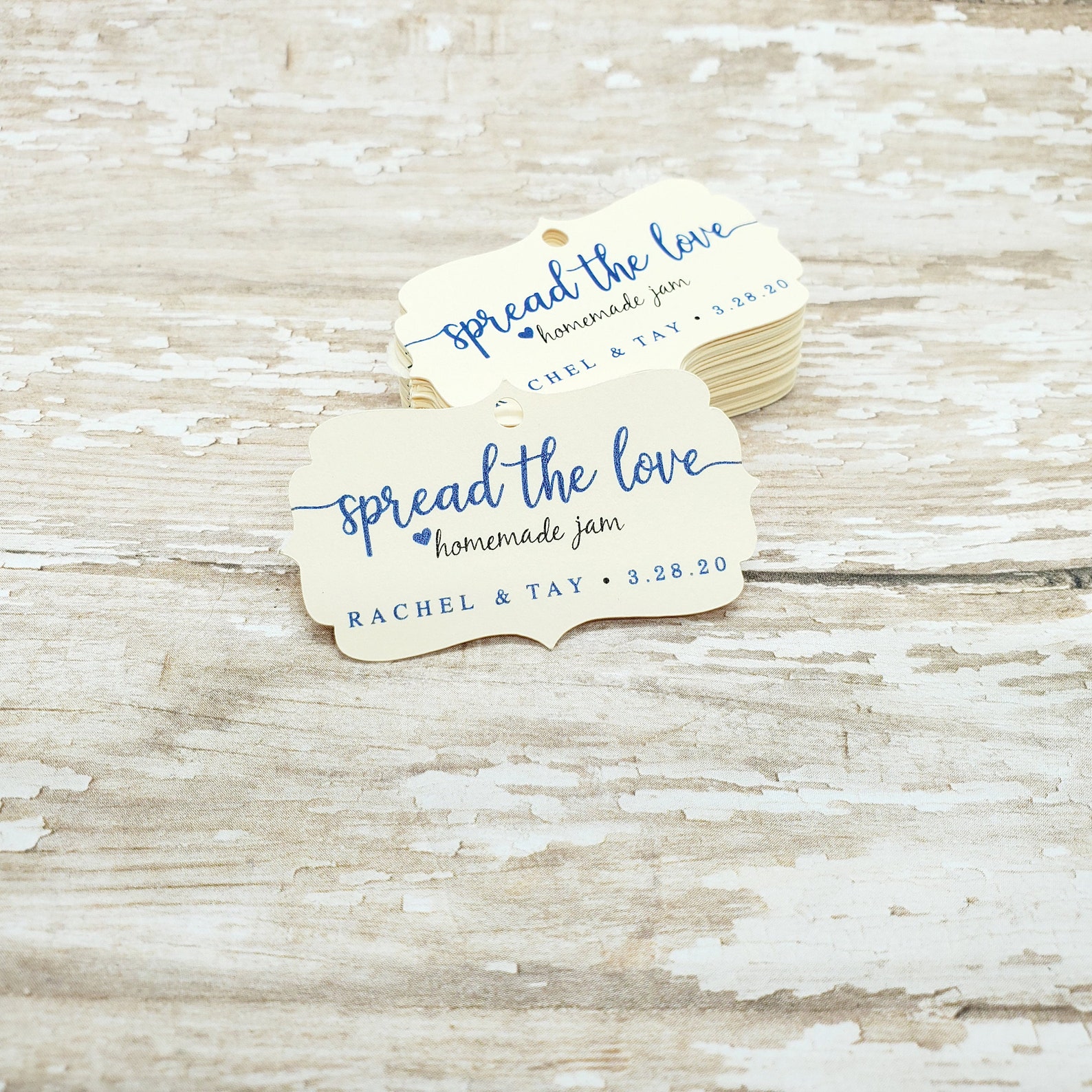 Spread the Love Tags, Homemade Jam Tag, Honey Tag, Wedding Favor ...