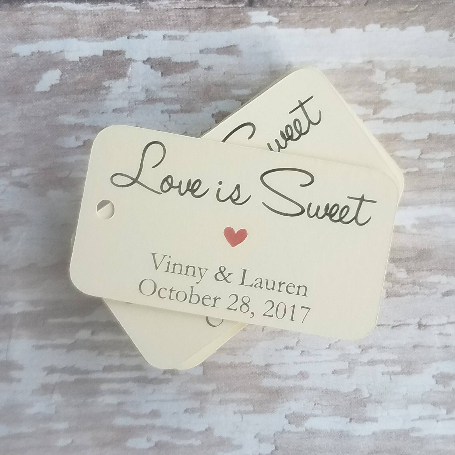 Love is Sweet, Mini Love is Sweet Tags, Rectangle Tag, Small Favor Tag ...