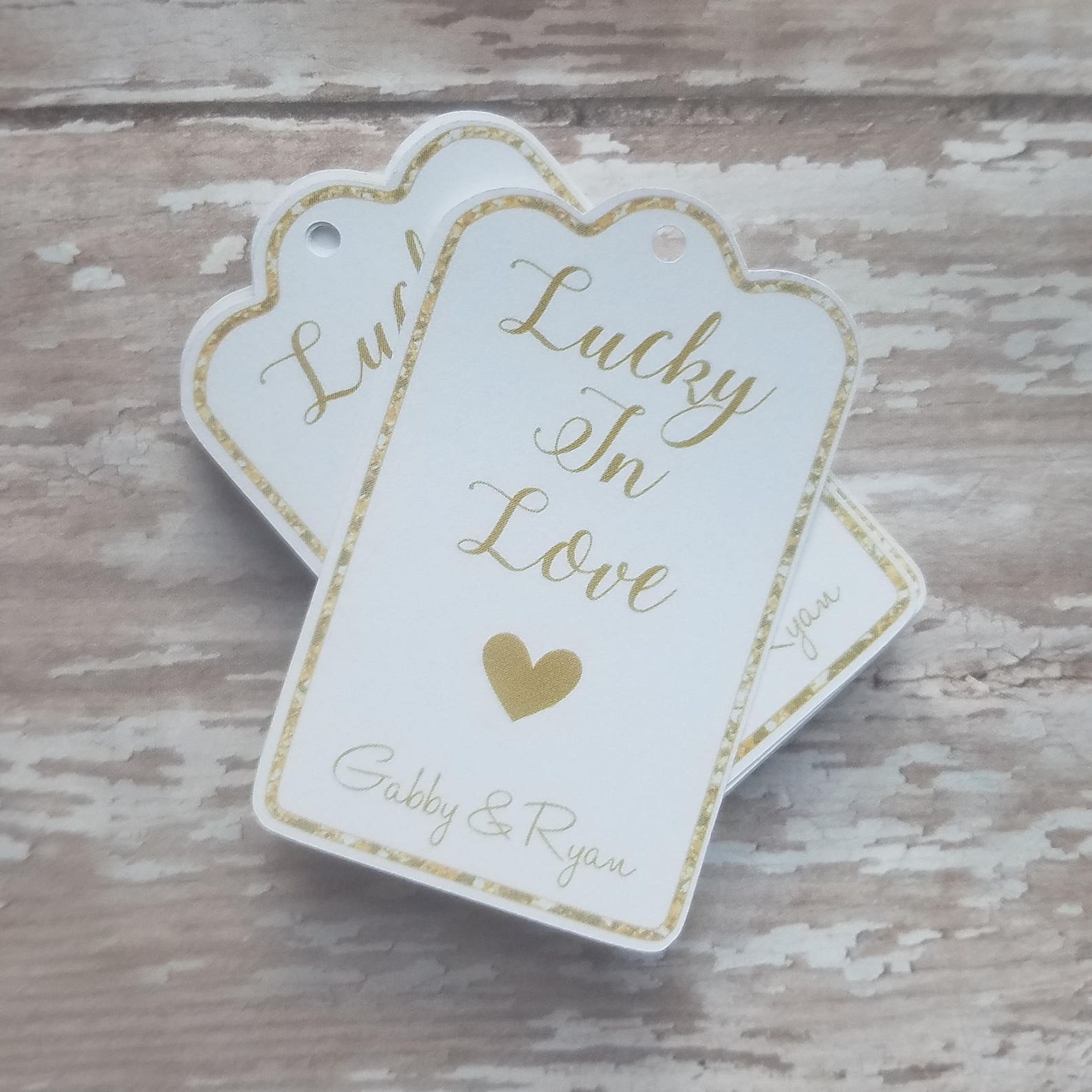 Lucky in Love Wedding Tag, Lottery Ticket Favor, Lucky Tag, Bridal ...
