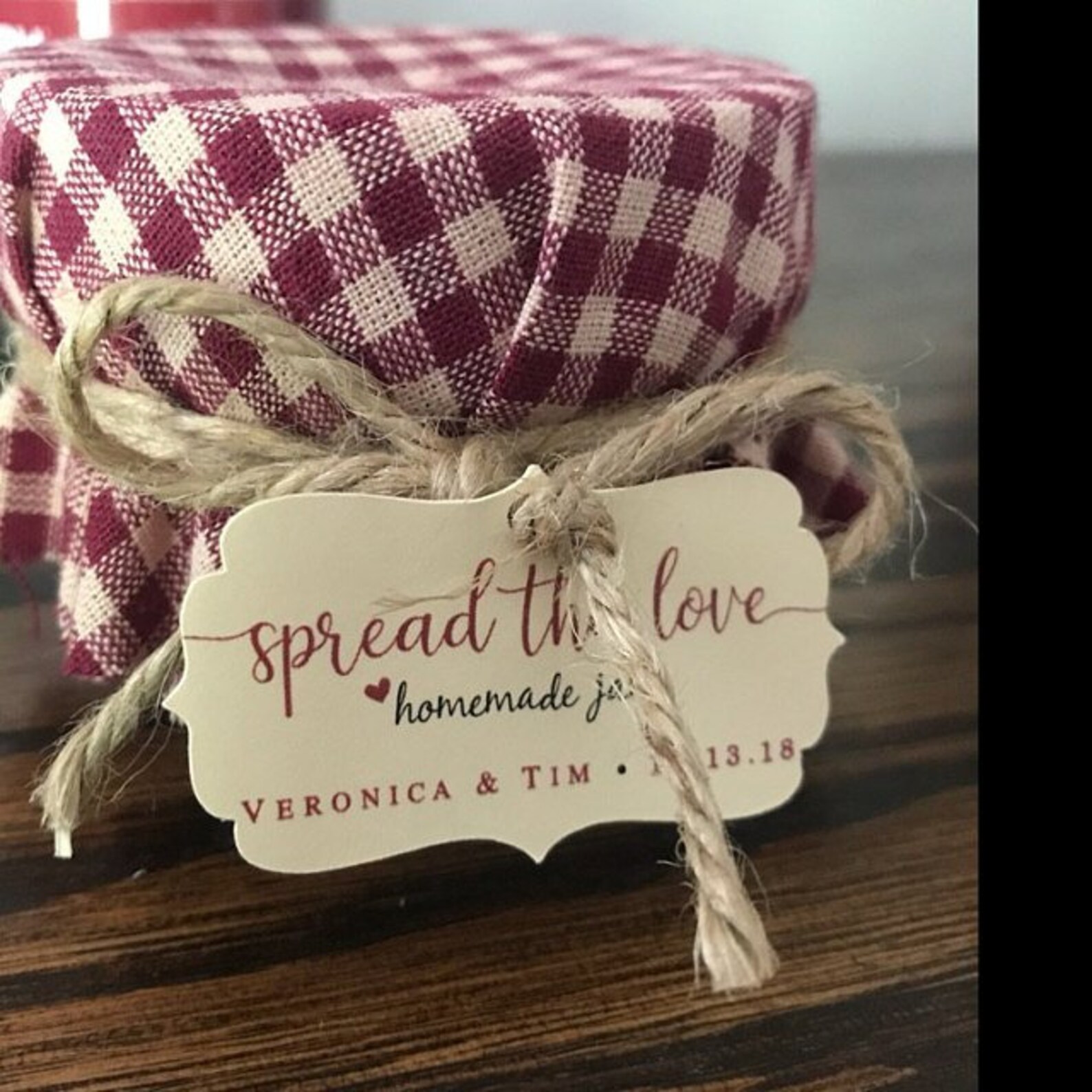Spread the Love Tags, Homemade Jam Tag, Honey Tag, Wedding Favor ...