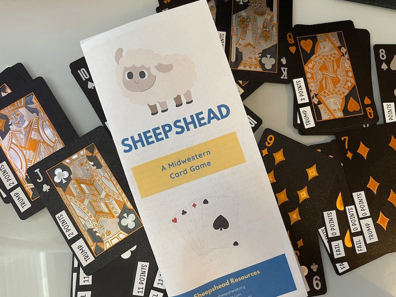 Sheepshead (A Midwestern Card Game) Rules for Play - Booklet & Trifold ...