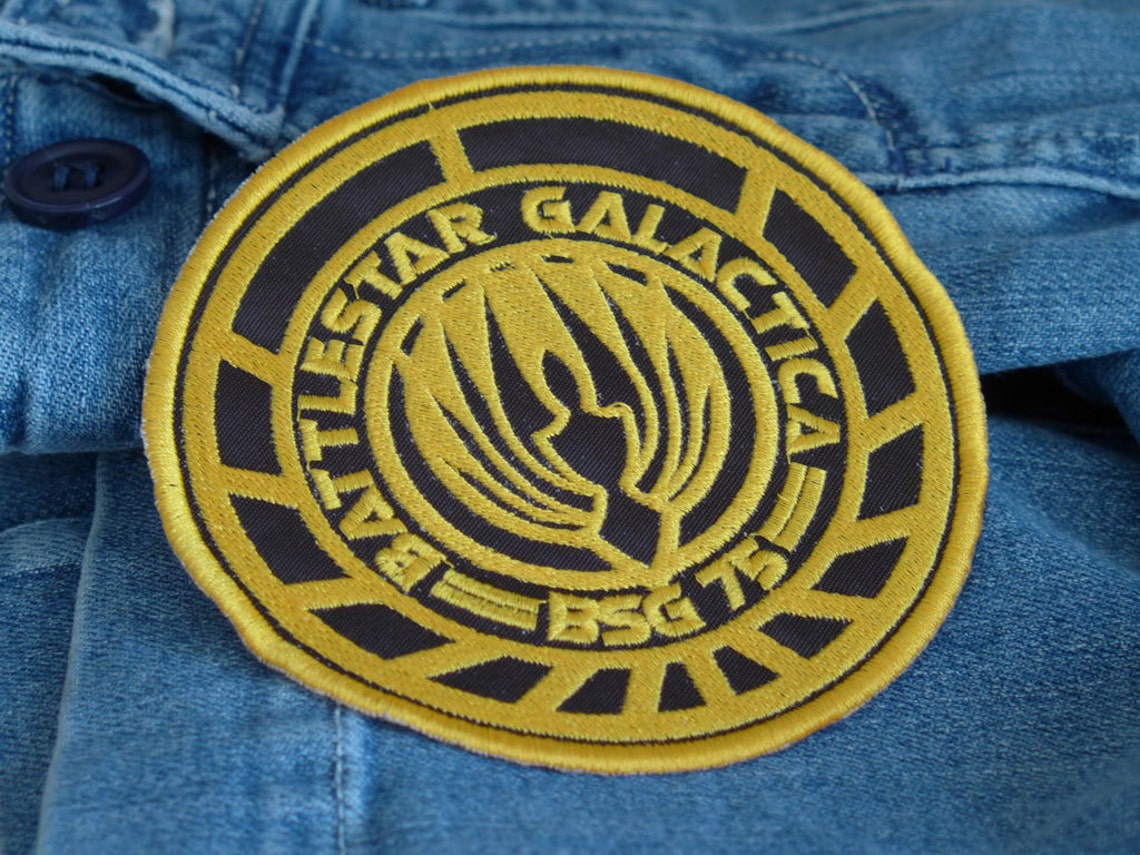 Battlestar Galactica Bsg 75 Iron On Patch Etsy