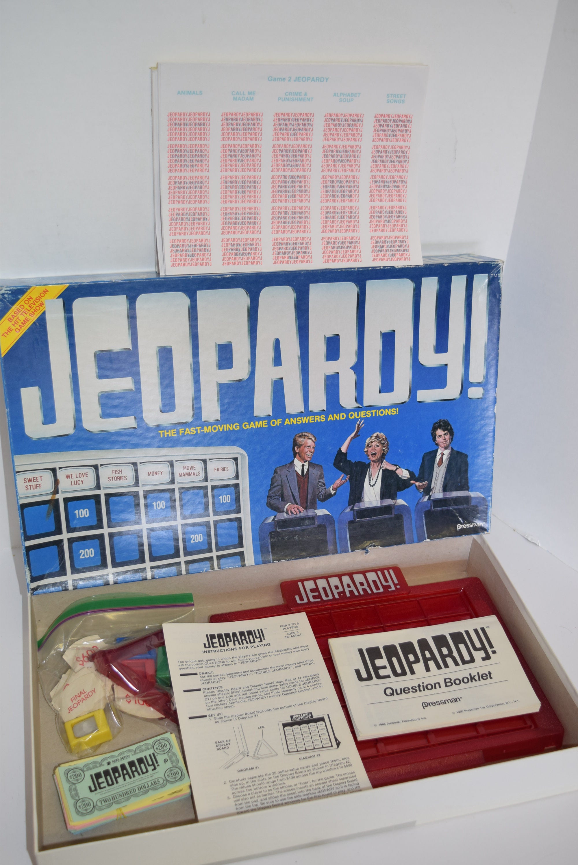 Jeopardy Board Game Pressman
