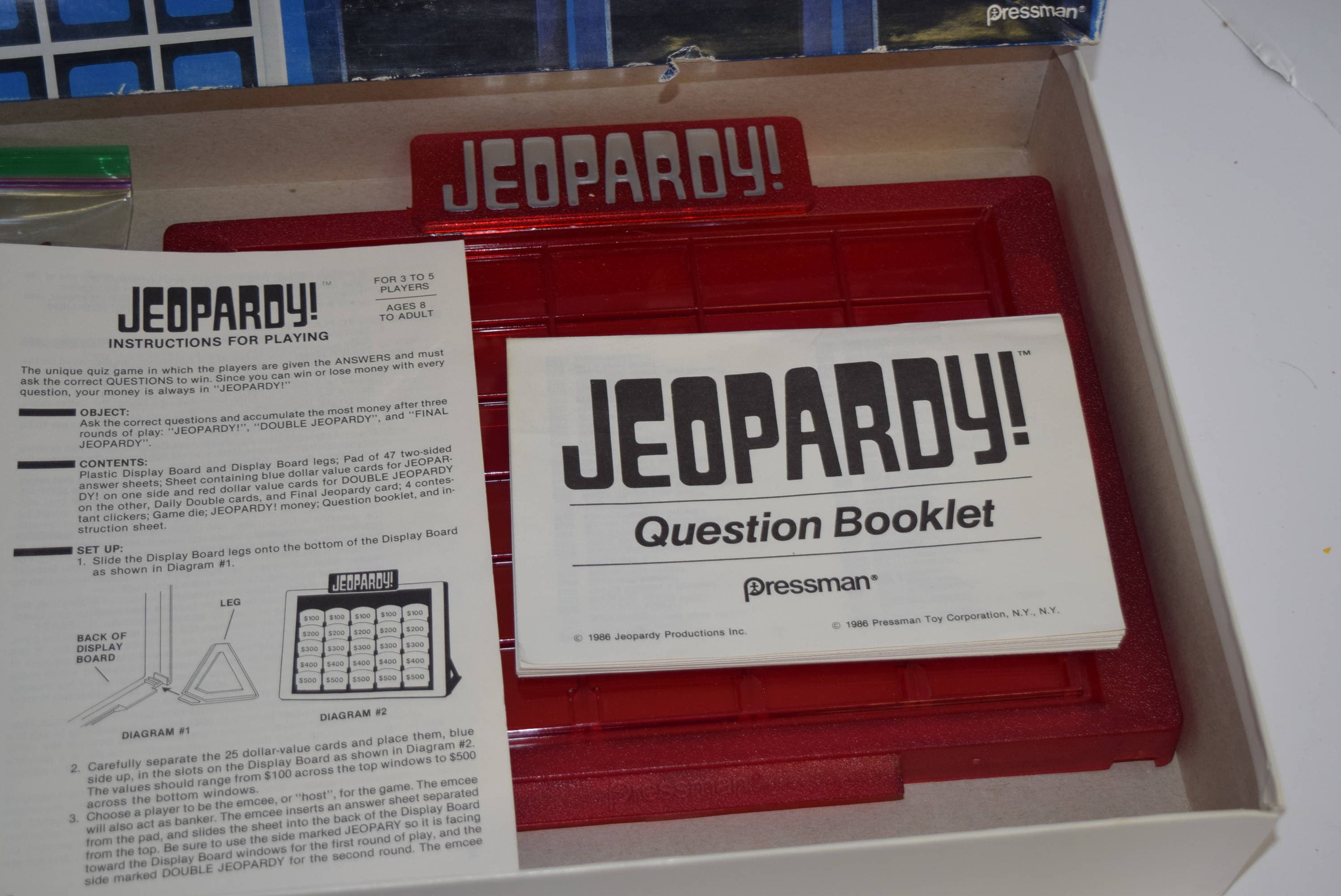 Jeopardy Board Game Pressman