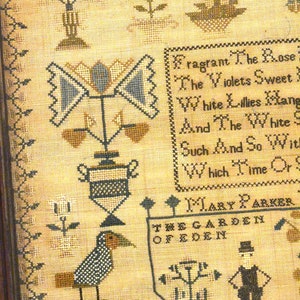 Rare Large Antique June 1826 Needlepoint Sampler Mary Parker - Etsy