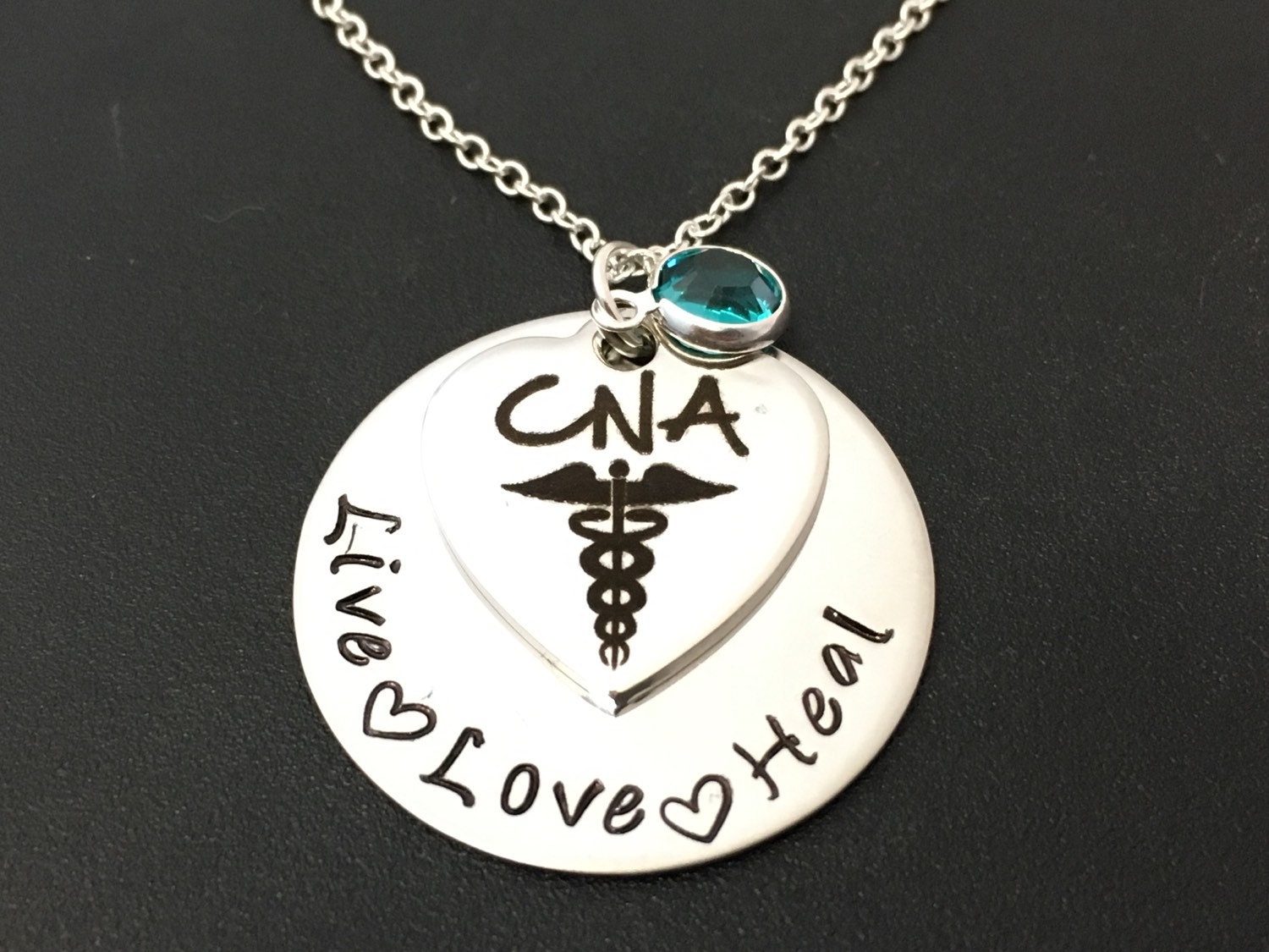 CNA/Caduceus Nurses / Nursing Student/Nurse Necklace Nursing | Etsy