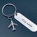 Hand Stamped Fly Safe Keychain/ Gift for Him-gift for Her / - Etsy
