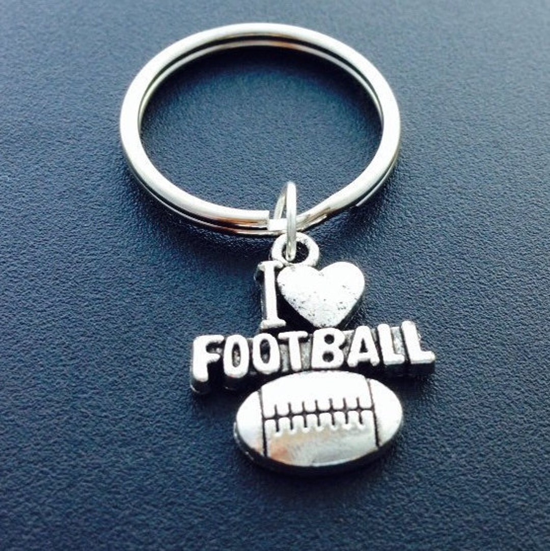 I Love Football Keychain, Football Key Chain, Gifts for Football ...