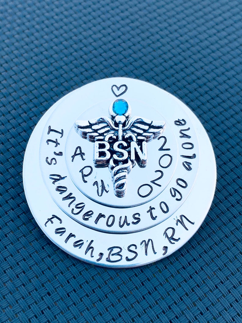 Personalized Pin for RN LPN or Caduceus /bsn /nurses / Nursing Student ...